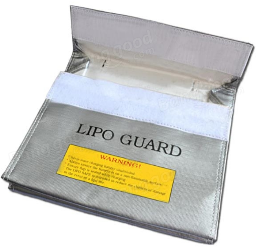 LIPO Guard Safety Fire-Resistant Charging Bag - Large (235 x 65 x 180 mm)