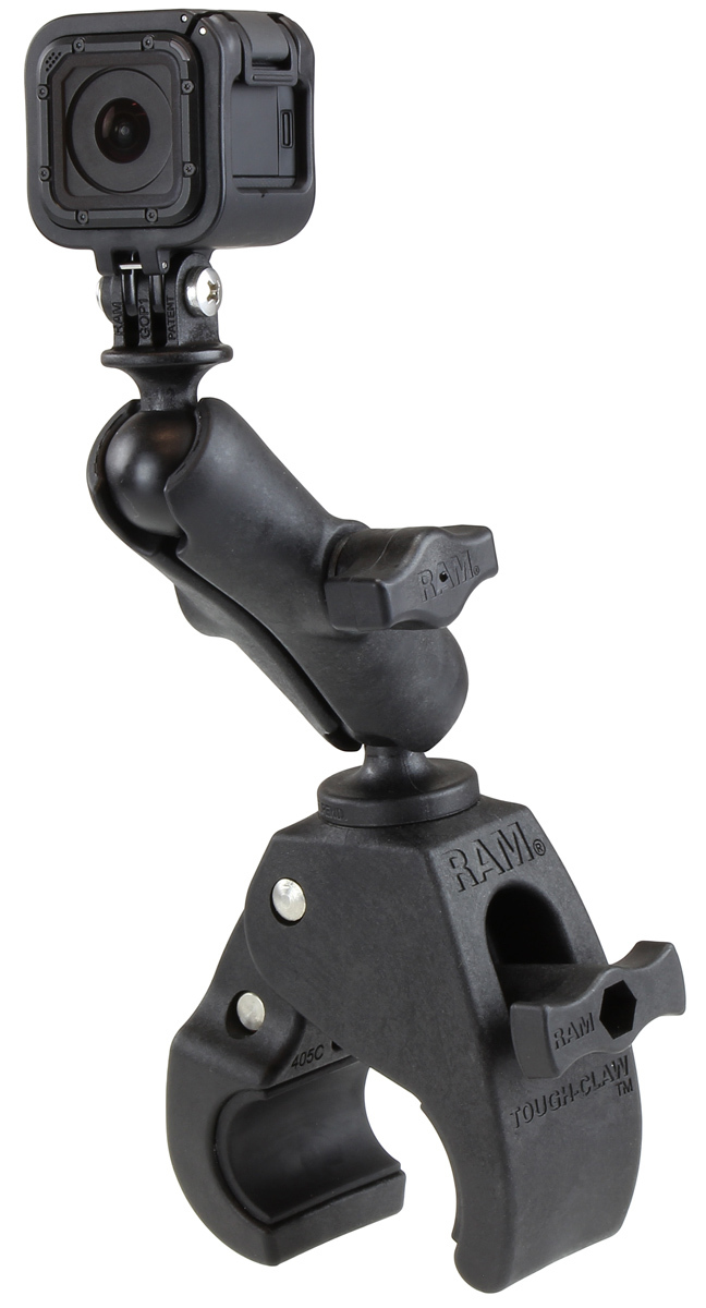 RAM Medium Tough-Claw Mount with Universal Action Camera Adapter