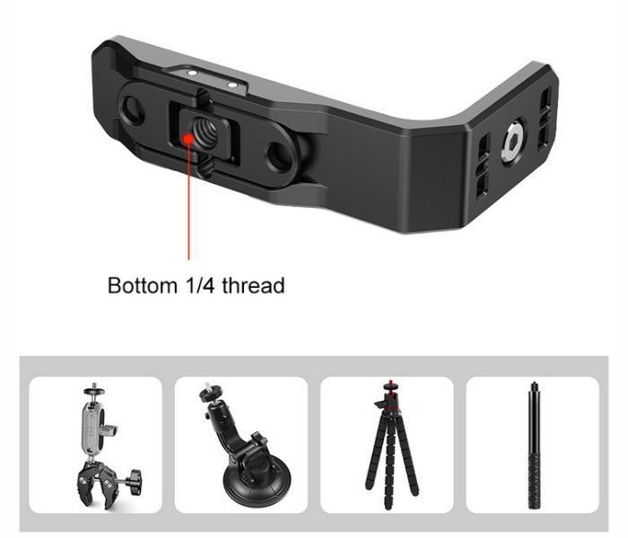 Buy the PULUZ Insta360 X4 Horizontal Action Mount | Camzilla Australia