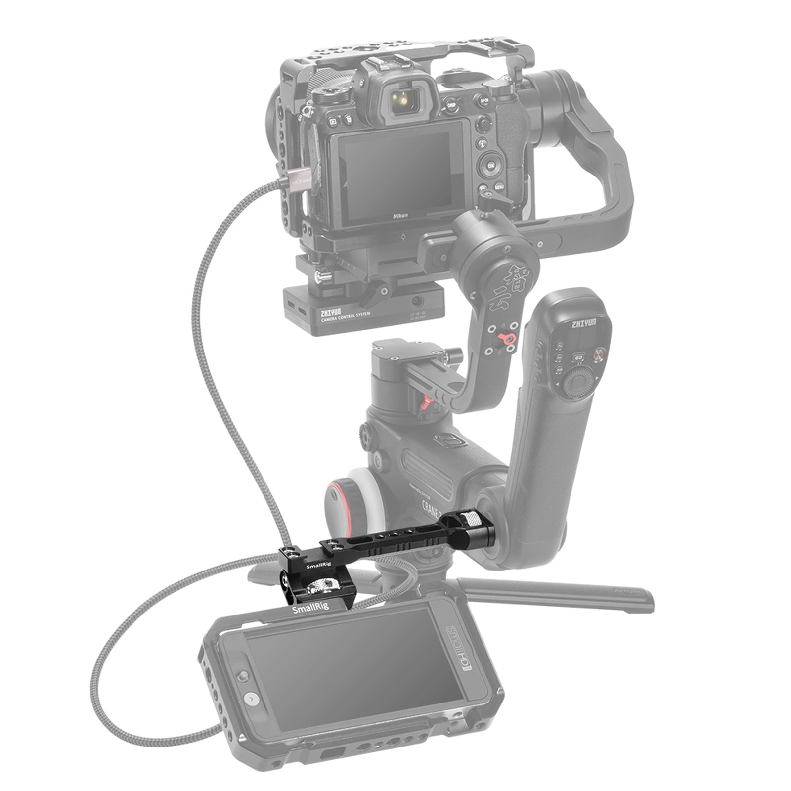 SmallRig Adjustable Monitor Mount for DJI Ronin-S/Ronin-SC/Zhiyun Crane ...