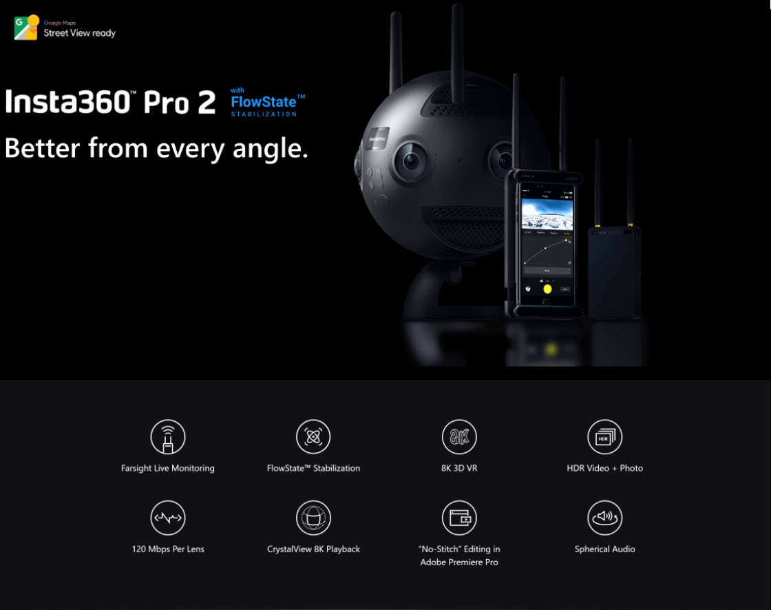 Insta360 Pro2 Virtual Reality Camera
